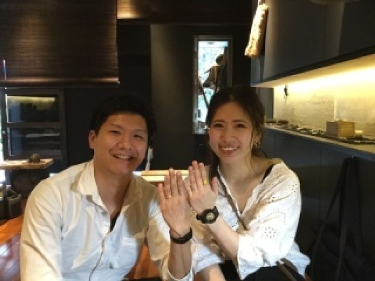 H様【ichi(イチ)】素敵な指輪をありがとうございます！ また遊びに来ます！｜ 結婚指輪・婚約指輪の口コミならRingraph