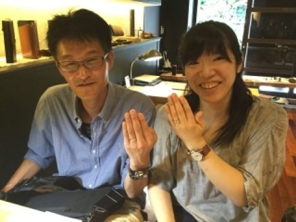 【K様】とてもすてきな指輪を作って頂きました。ichi(イチ)｜Ringraph(リングラフ)