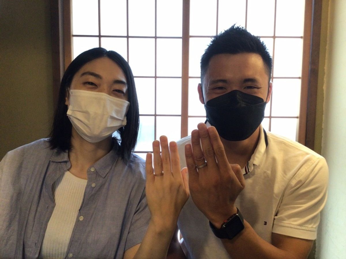 S様【ichi(イチ)】自分たちらしい指輪になりました｜ 結婚指輪・婚約指輪の口コミならRingraph