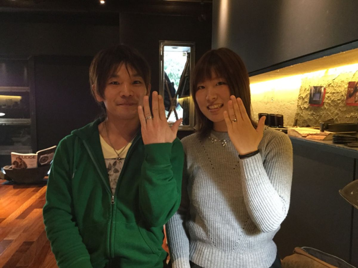 H様【ichi(イチ)】二人の希望がステキな形となりました。 〜ichi横浜店〜｜ 結婚指輪・婚約指輪の口コミならRingraph