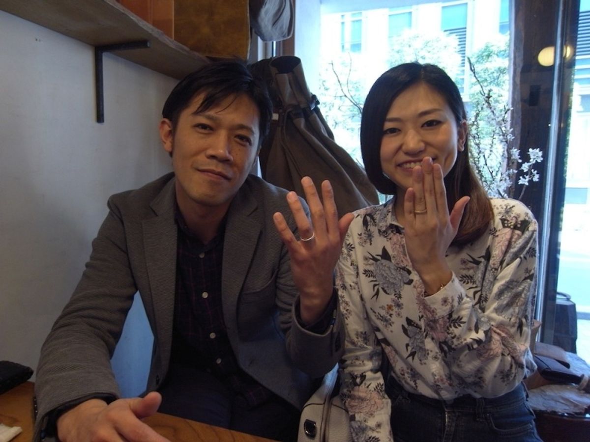 【S様】一生着けられる重み、深みのあるデザインです。ichi(イチ)｜Ringraph(リングラフ)