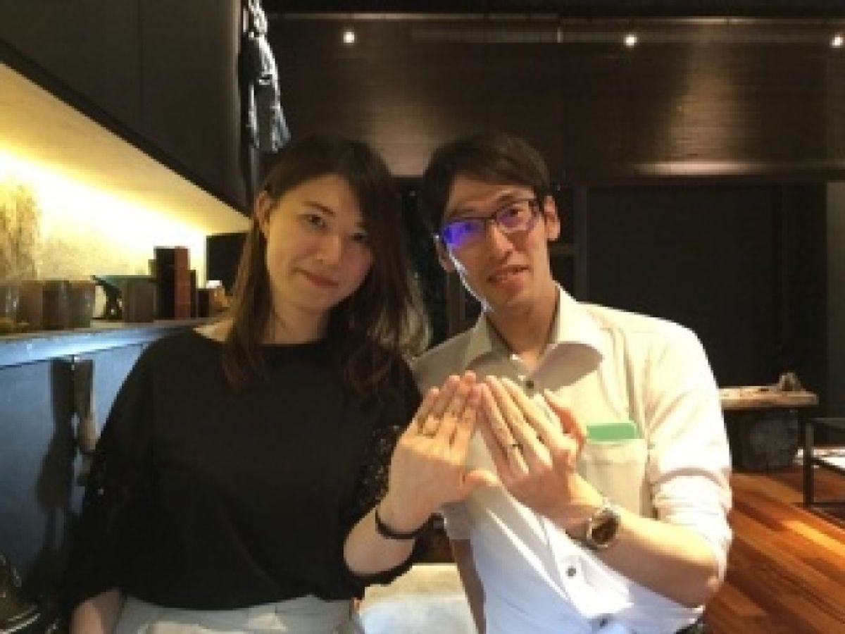 S様【ichi(イチ)】指輪も素敵な仕上がりでサイコーです♡｜ 結婚指輪・婚約指輪の口コミならRingraph