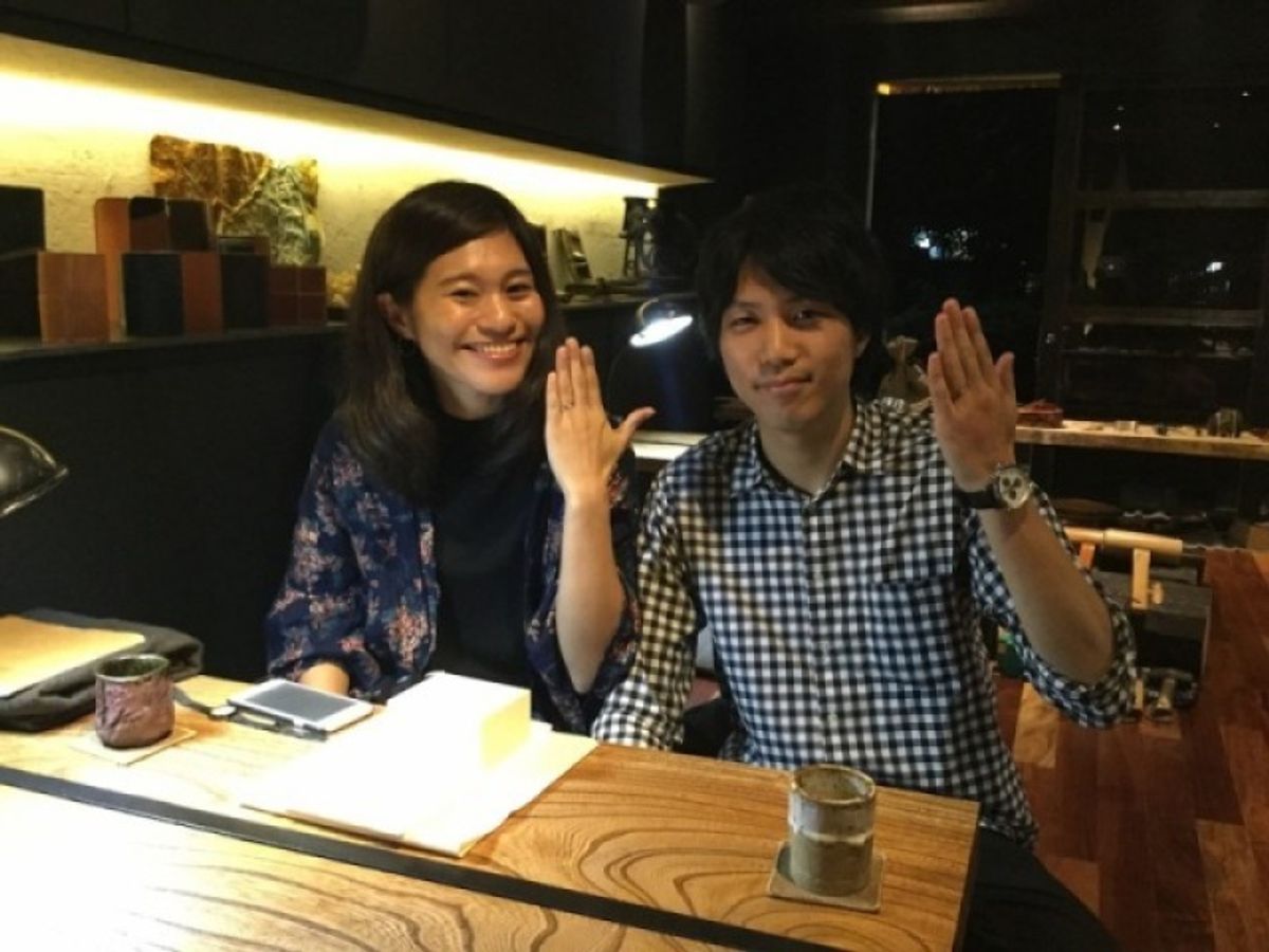 【Y様】素敵な指輪をありがとうございます！一生大切にします。〜ichi横浜…ichi(イチ)｜Ringraph(リングラフ)