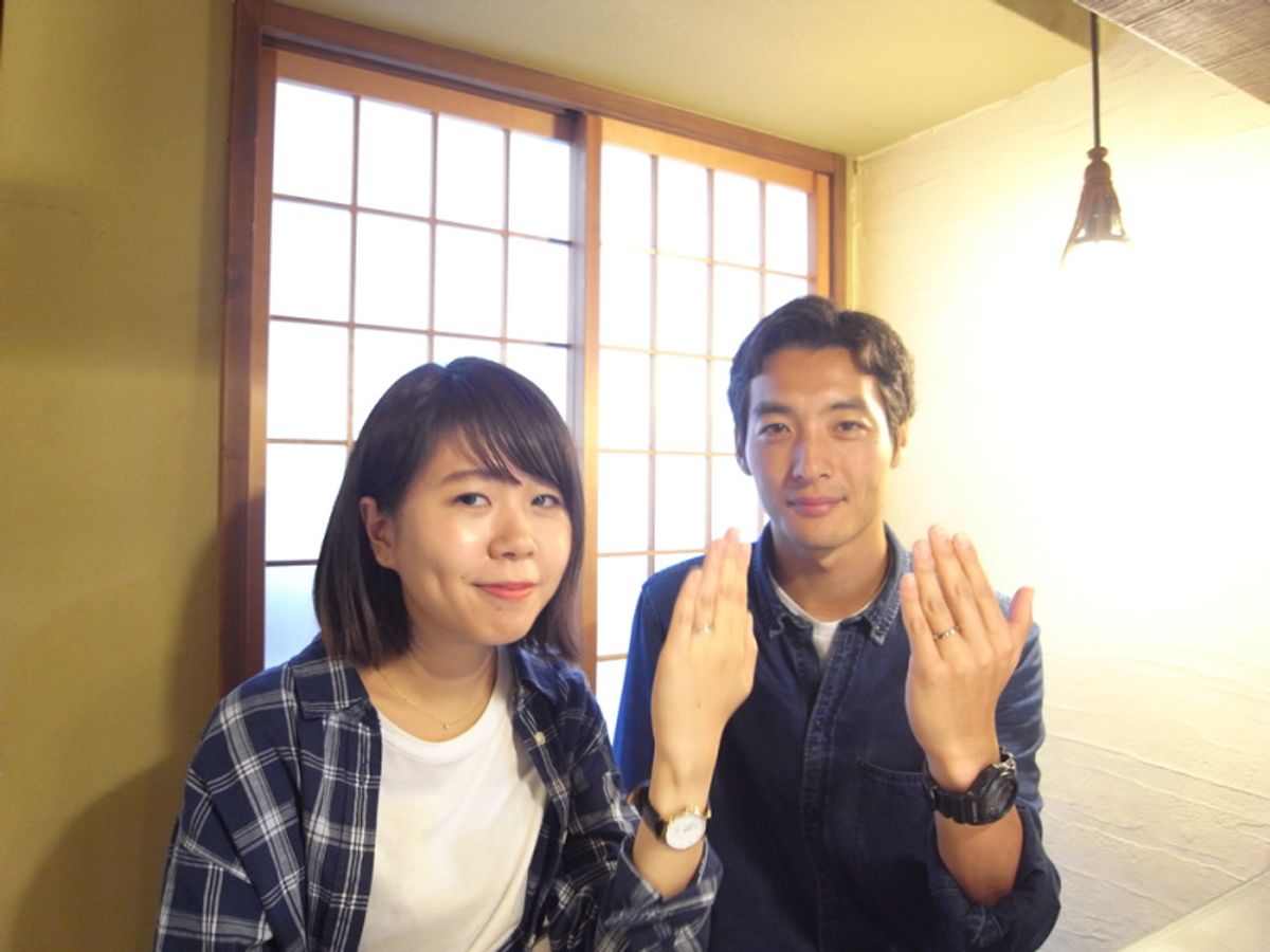 T様【ichi(イチ)】一生の宝物です。〜ichi渋谷店〜｜ 結婚指輪・婚約指輪の口コミならRingraph