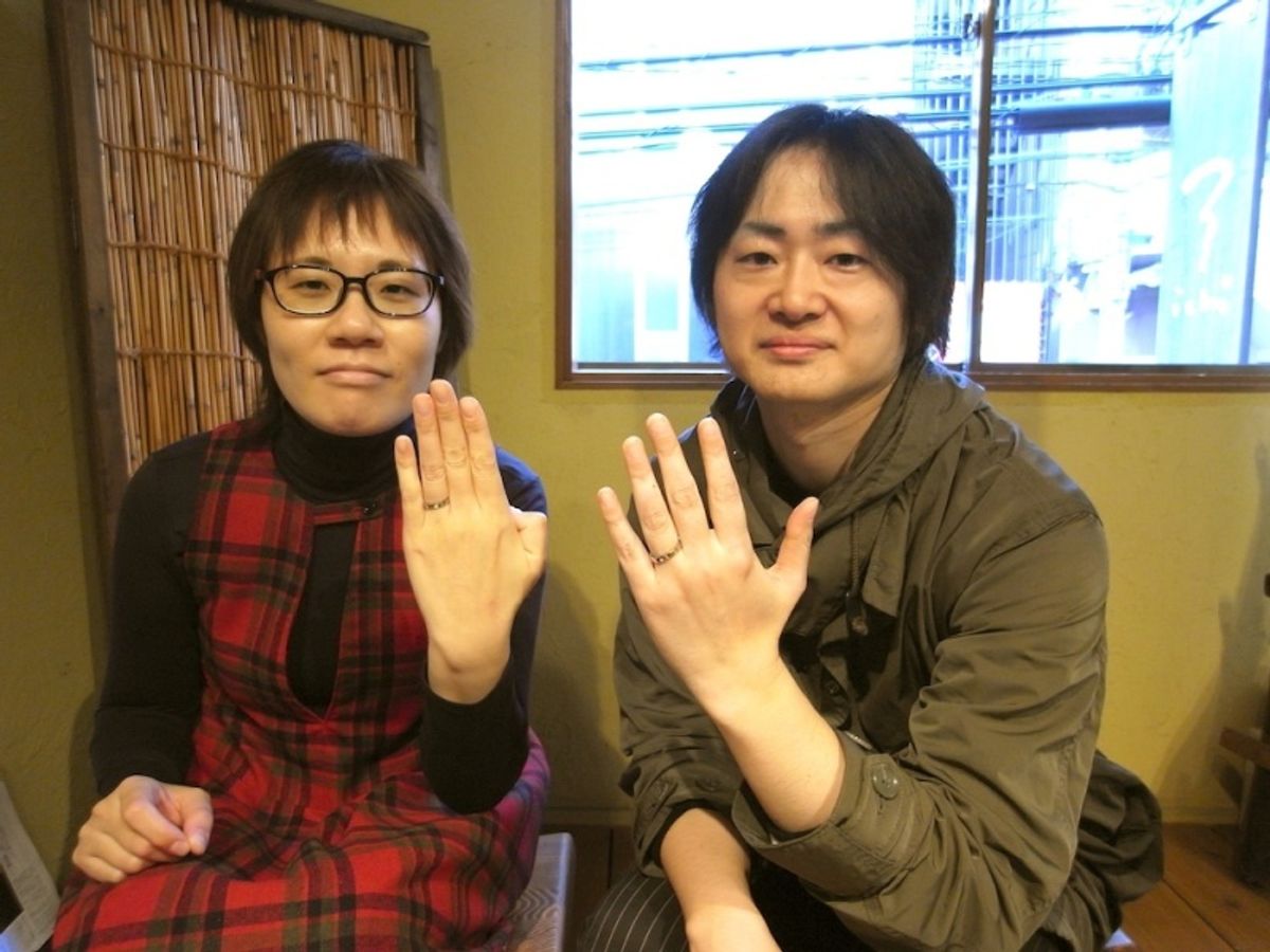 【T様】オリジナルの結婚指輪作りました！！！ichi(イチ)｜Ringraph(リングラフ)
