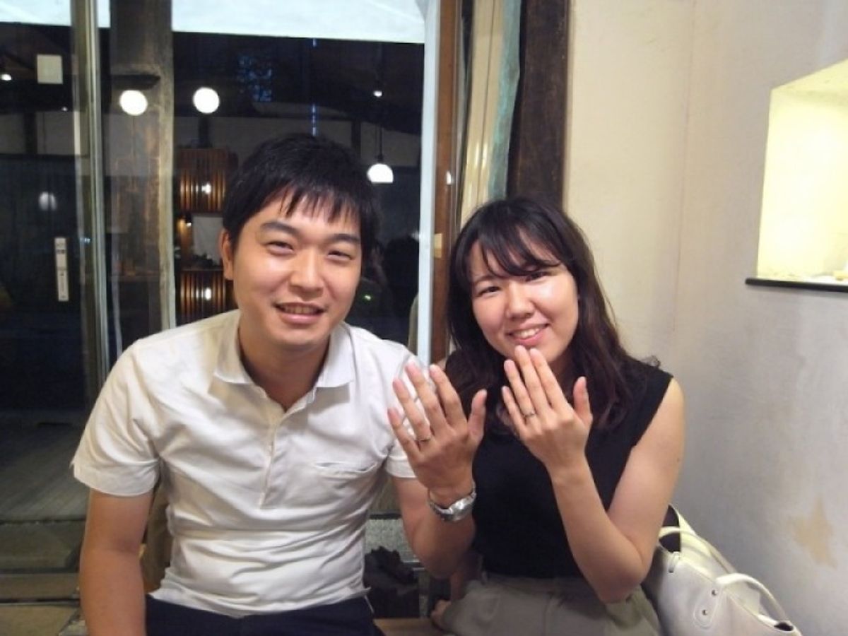 N様【ichi(イチ)】二人が納得するステキな指輪を 〜ichi銀座店〜｜ 結婚指輪・婚約指輪の口コミならRingraph