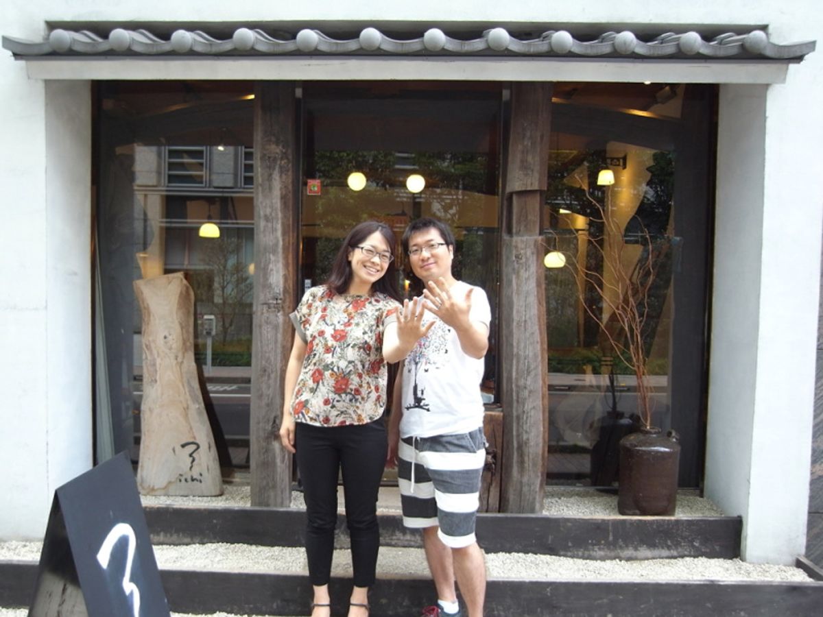 【N様】指輪の形になる前から少しずつ出来上がりを見て行けるのも鍛造の魅…ichi(イチ)｜Ringraph(リングラフ)