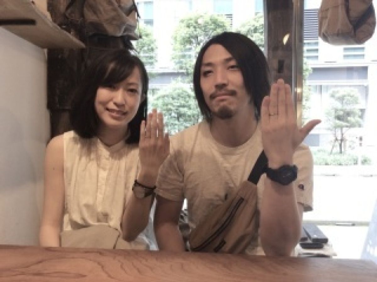 【H様】思い描いていた理想のリングが出来ました。ichi(イチ)｜Ringraph(リングラフ)