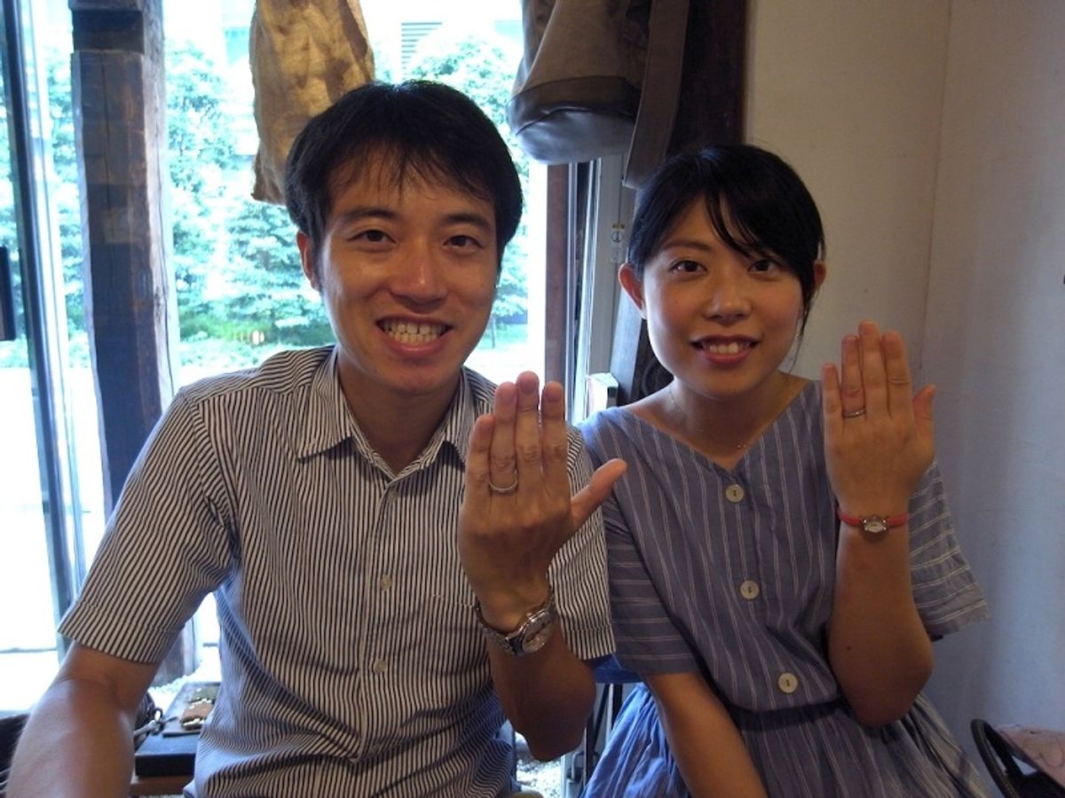 K様【ichi(イチ)】素敵な指輪ゲットしました！！｜ 結婚指輪・婚約指輪の口コミならRingraph