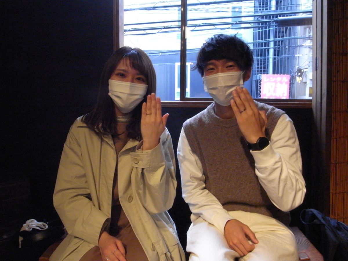 【E様】私たちらしい指輪ichi(イチ)｜Ringraph(リングラフ)