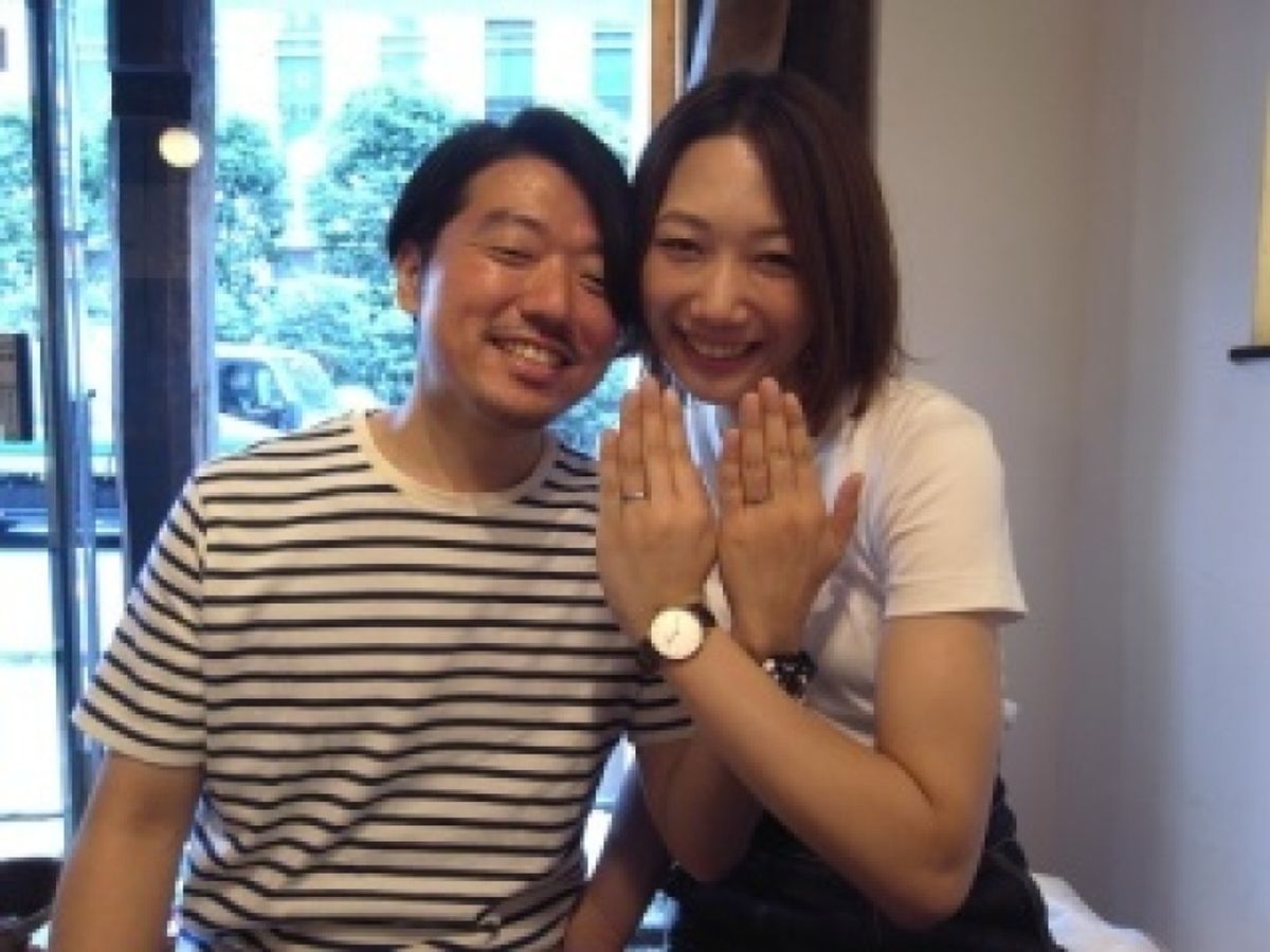 【Y様】自分たちのオリジナルの指輪を作れて大満足です。ichi(イチ)｜Ringraph(リングラフ)