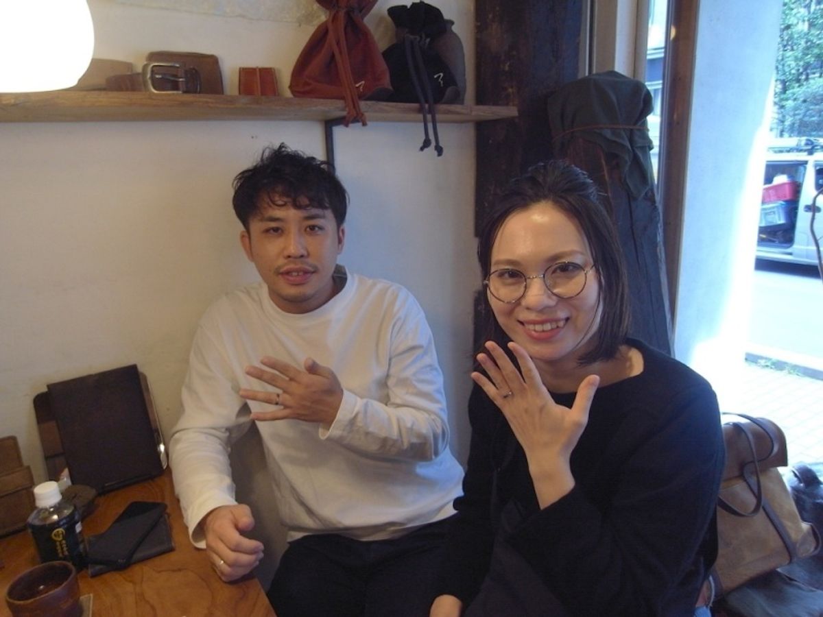 【H様】職人さん素敵なリングありがとうございます。 ichiさんを選んで良…ichi(イチ)｜Ringraph(リングラフ)