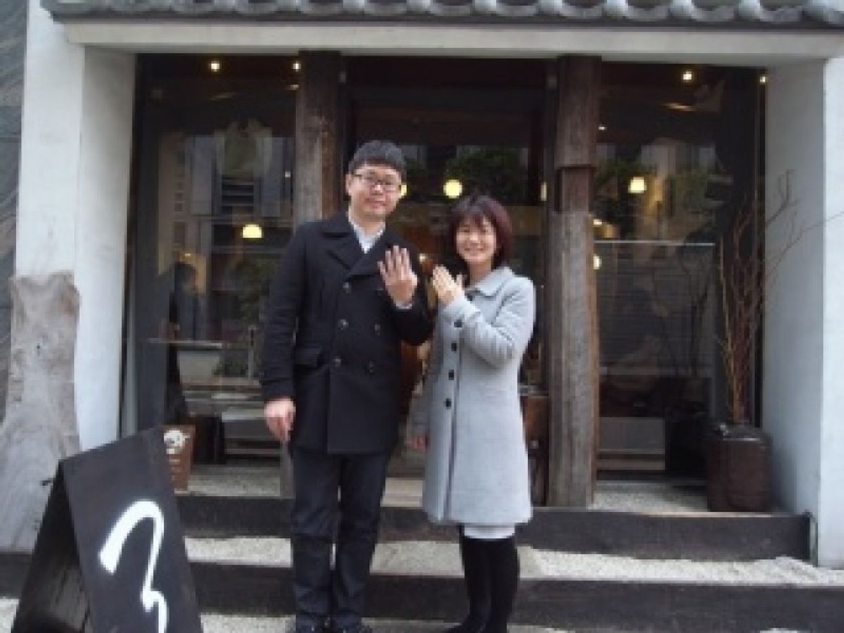 K様【ichi(イチ)】素敵なリングを作って頂きありがとうございます！！｜ 結婚指輪・婚約指輪の口コミならRingraph