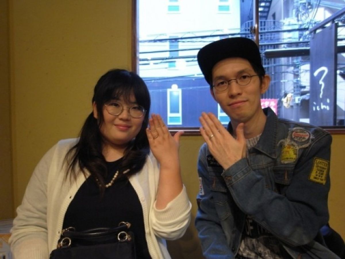 【T様】ずーっと左手の薬指にはめます。 一生一緒！！〜ichi大阪店〜ichi(イチ)｜Ringraph(リングラフ)