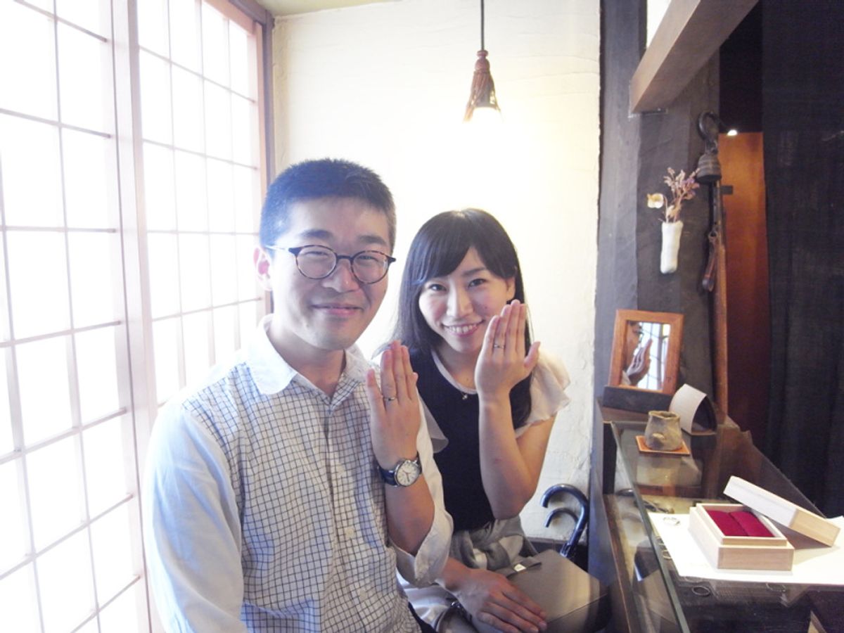 【Y様】初めての鍛造リング。とても気に入りました！すてきな記念日になり…ichi(イチ)｜Ringraph(リングラフ)