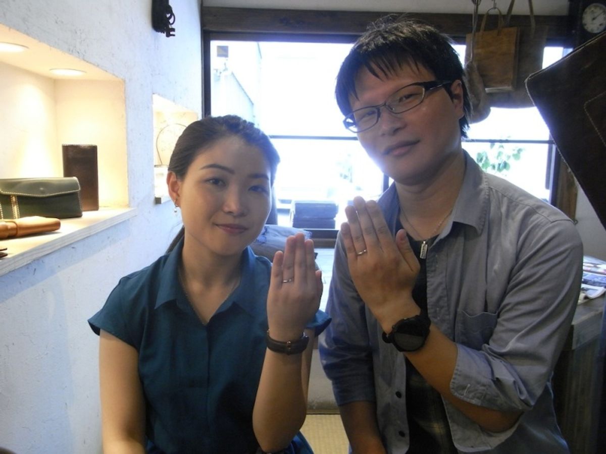 【H様】二人でたくさん相談して素敵なリングができました！！ichi(イチ)｜Ringraph(リングラフ)