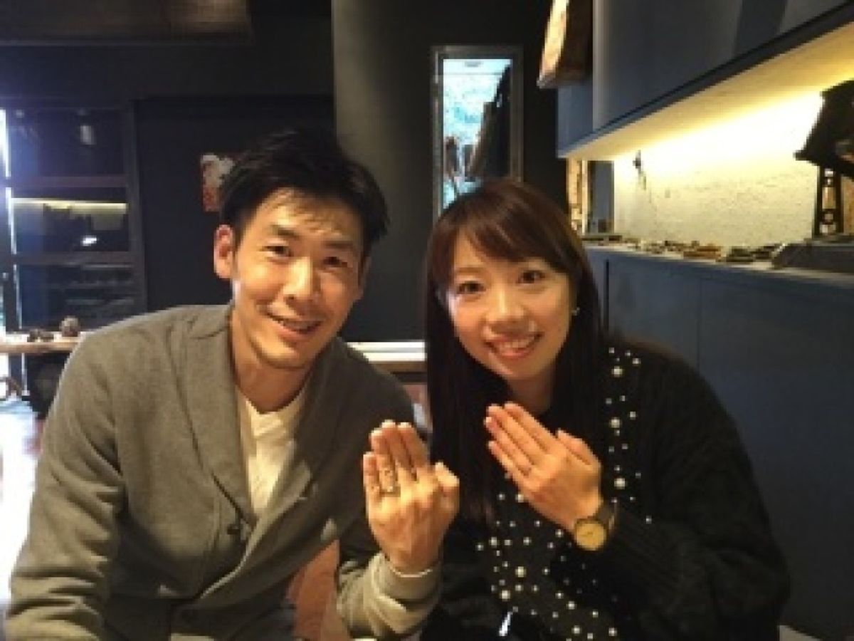 【M様】素敵なご提案をいただいて、素敵な指輪を作っていただきました♪ichi(イチ)｜Ringraph(リングラフ)