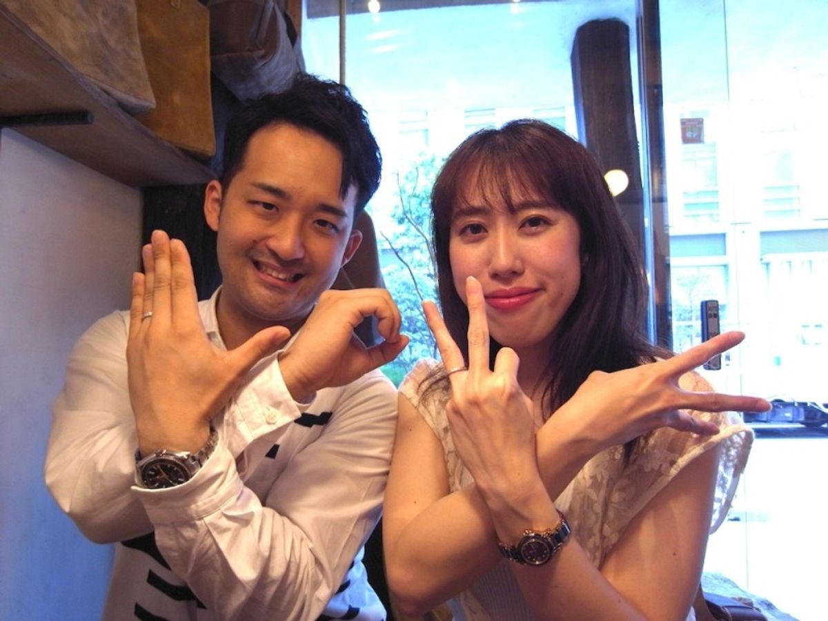 【T様】唯一無二の結婚指輪ができあがりとても嬉しいです！！ichi(イチ)｜Ringraph(リングラフ)