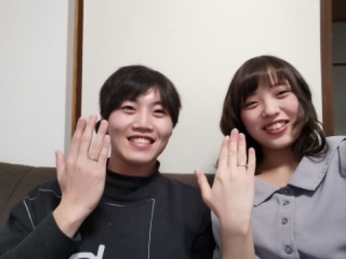 【Y様】シンプルながら存在感のあるデザインで、夫婦ともにとても気に入っ…ichi(イチ)｜Ringraph(リングラフ)
