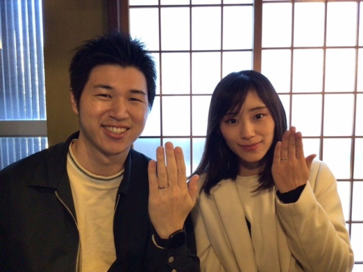 K様【ichi(イチ)】着けるのが楽しみです！｜ 結婚指輪・婚約指輪の口コミならRingraph
