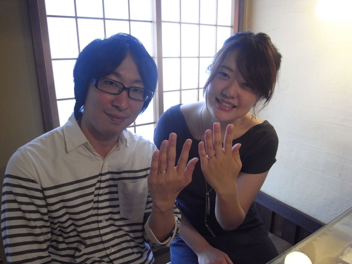 T様【ichi(イチ)】世界に1つしかない指輪になりました。〜ichi渋谷店〜｜ 結婚指輪・婚約指輪の口コミならRingraph