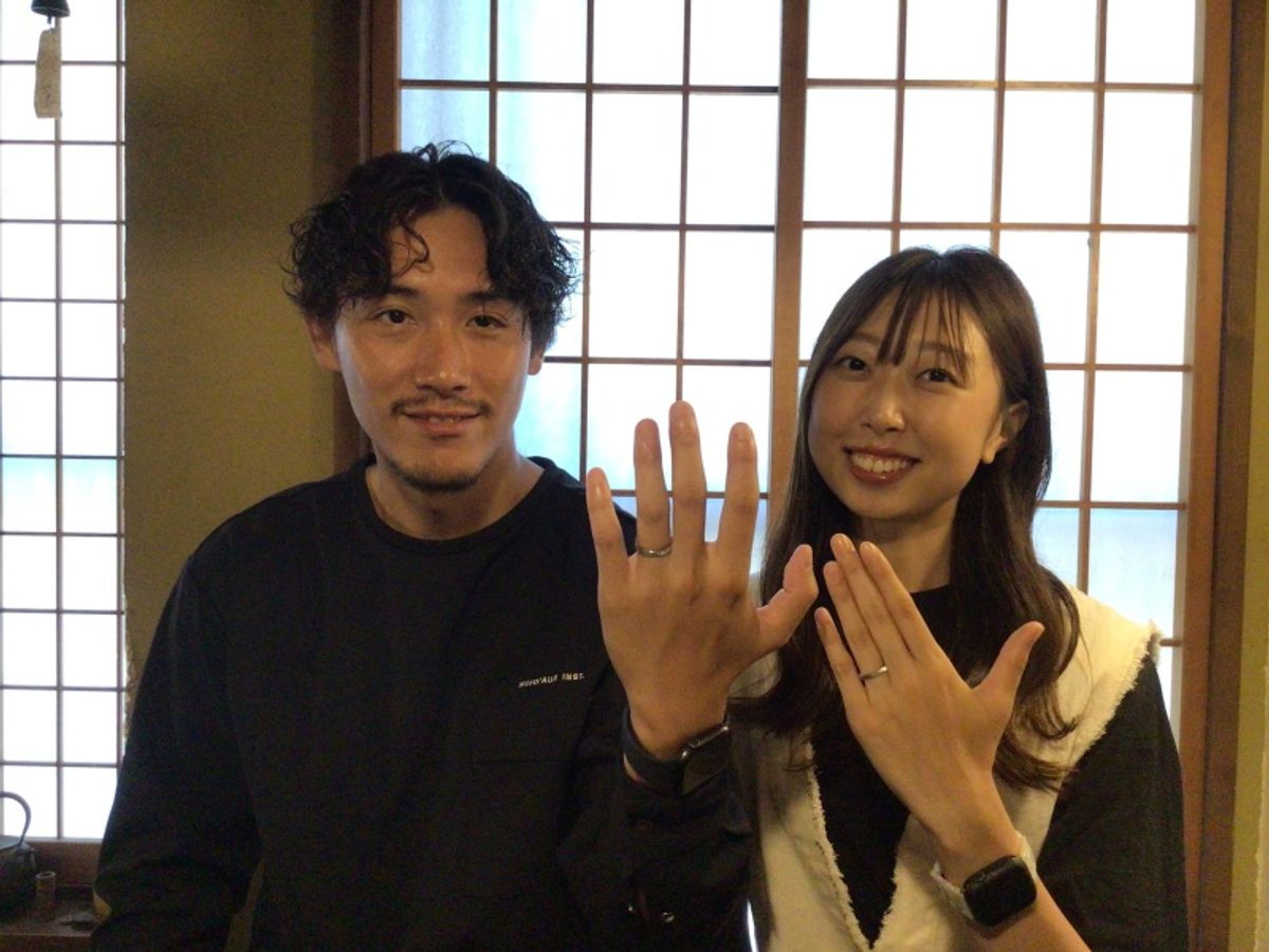 F様【ichi(イチ)】思い描いていた素敵な指輪｜ 結婚指輪・婚約指輪の口コミならRingraph
