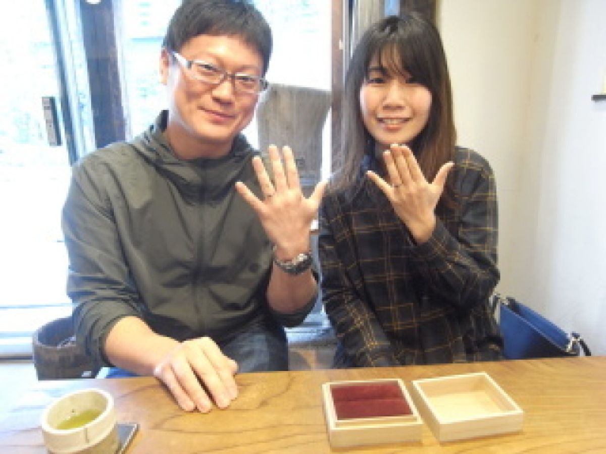 【U様】他にはないとても素敵な指輪を作っていただきました。ichi(イチ)｜Ringraph(リングラフ)