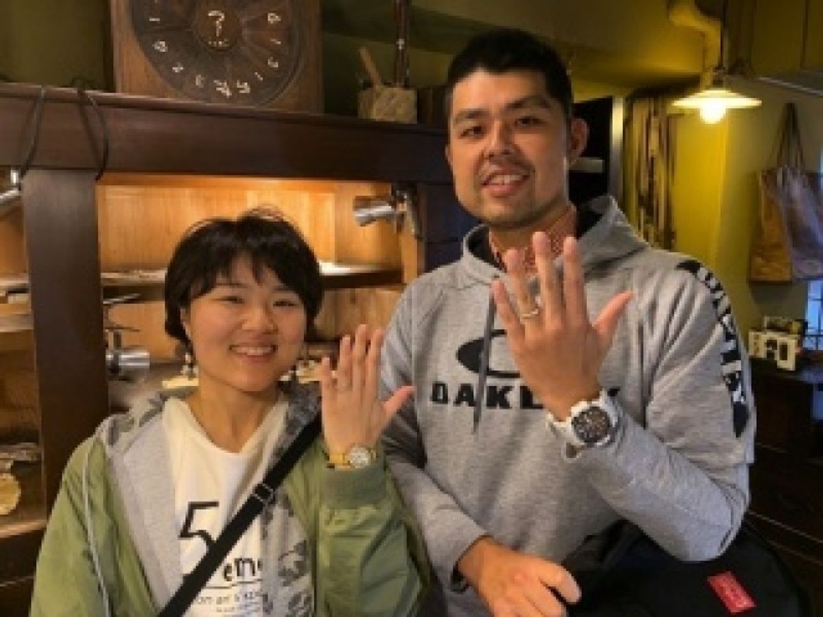 【N様】手造りの「モノ」のウラにある心意気に感謝。 一生大切にします。ichi(イチ)｜Ringraph(リングラフ)