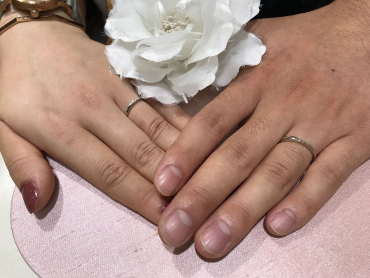 【N様・T様】結婚指輪選びに親身になって下さりありがとうございました。TRECENTI(トレセンテ)｜Ringraph(リングラフ)