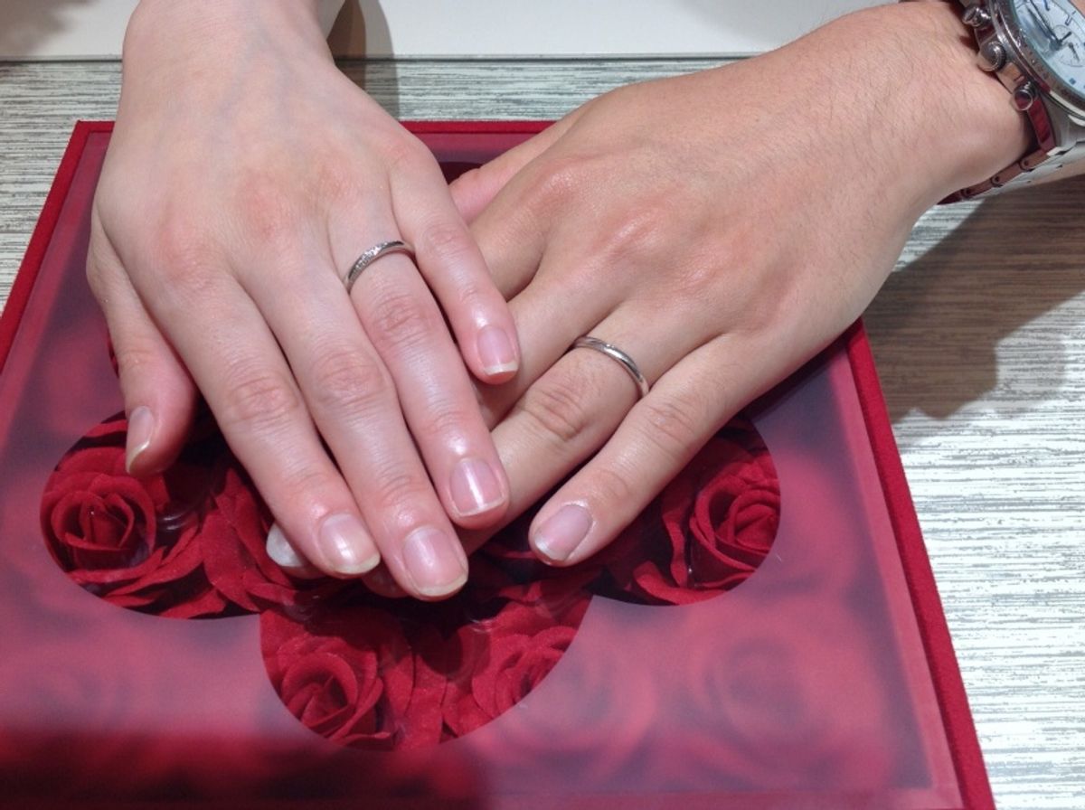 D様 ＆ K様【TRECENTI(トレセンテ)】双子ダイヤモンドで特別感｜ 結婚指輪・婚約指輪の口コミならRingraph