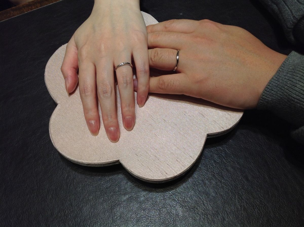 K様＆A様【TRECENTI(トレセンテ)】今後ともよろしくお願い致します♪｜ 結婚指輪・婚約指輪の口コミならRingraph