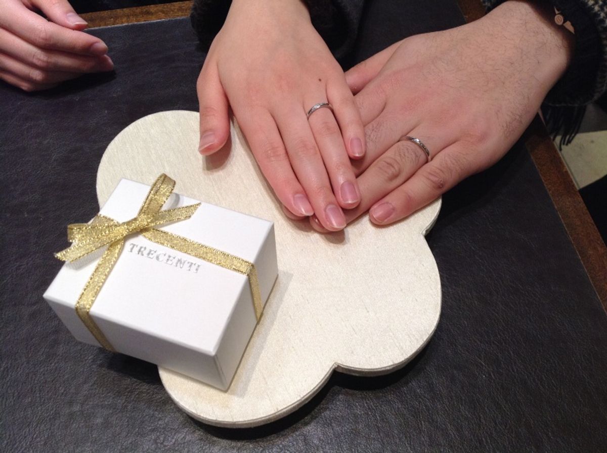K様＆M様【TRECENTI(トレセンテ)】安心して購入することが出来ました。｜ 結婚指輪・婚約指輪の口コミならRingraph