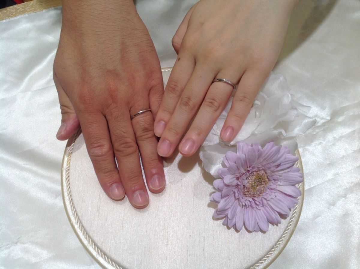 S様・H様【TRECENTI(トレセンテ)】デザインが綺麗＊。｜ 結婚指輪・婚約指輪の口コミならRingraph