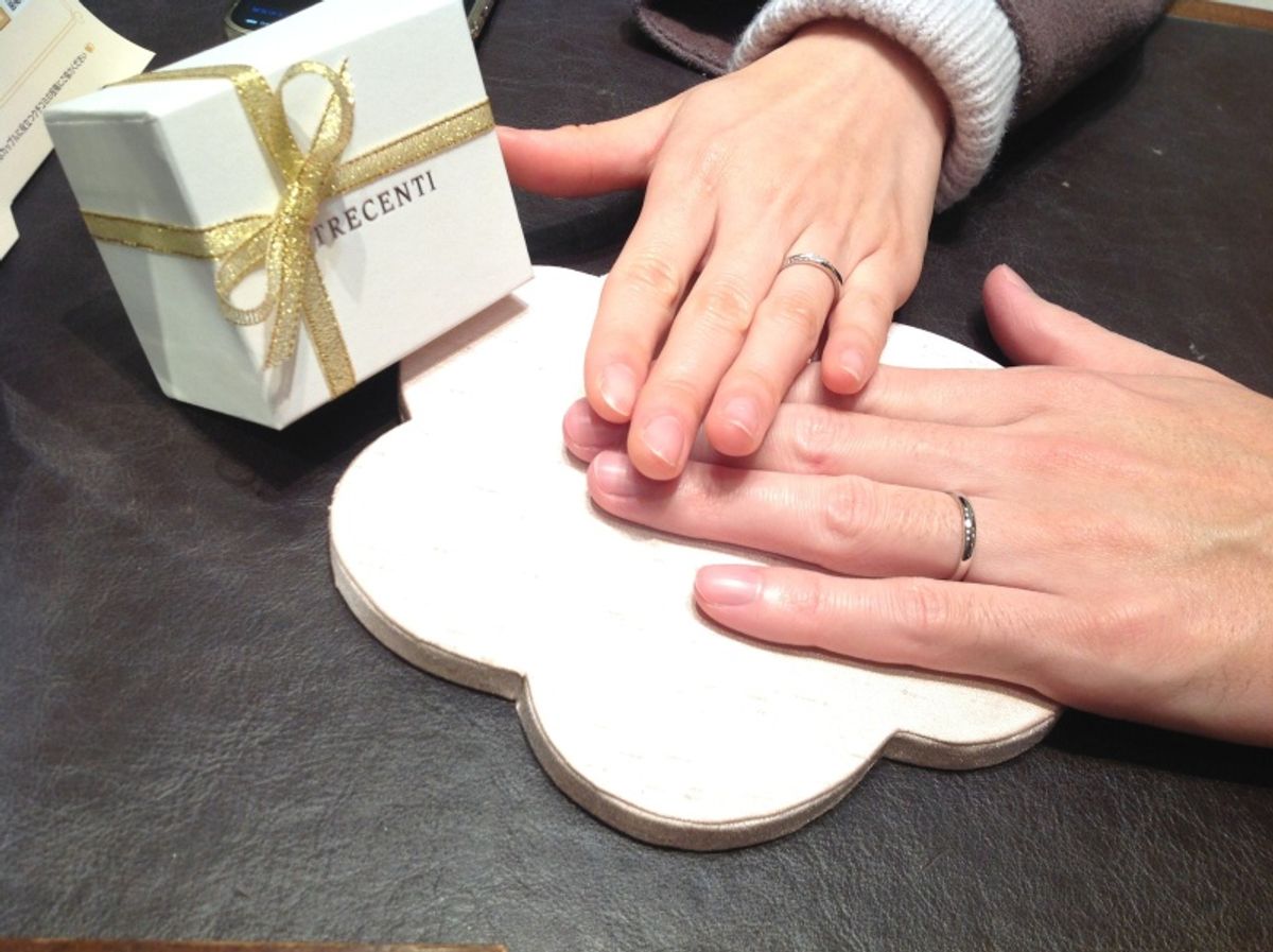 【K様 I様】素晴らしいリングが見つかりました。TRECENTI(トレセンテ)｜Ringraph(リングラフ)