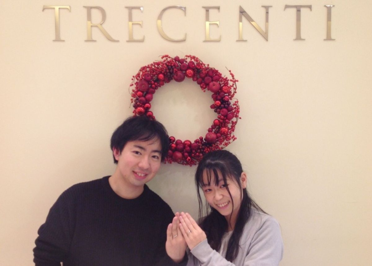 N.O様・M.T様【TRECENTI(トレセンテ)】親身な接客とアフターサポートに惹…｜ 結婚指輪・婚約指輪の口コミならRingraph