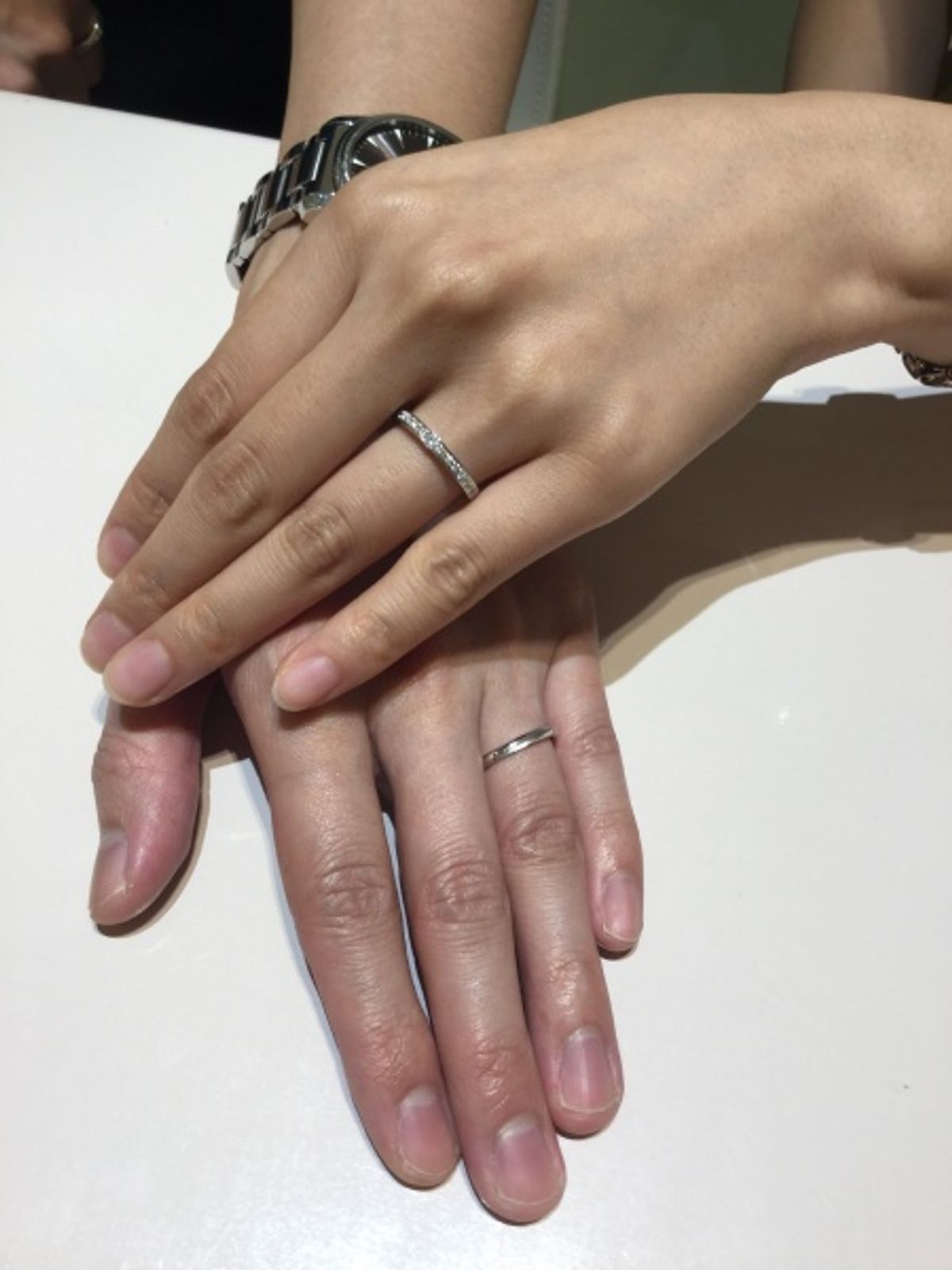 M様 W様 【TRECENTI(トレセンテ)】リングをはめた瞬間の感動｜ 結婚指輪・婚約指輪の口コミならRingraph