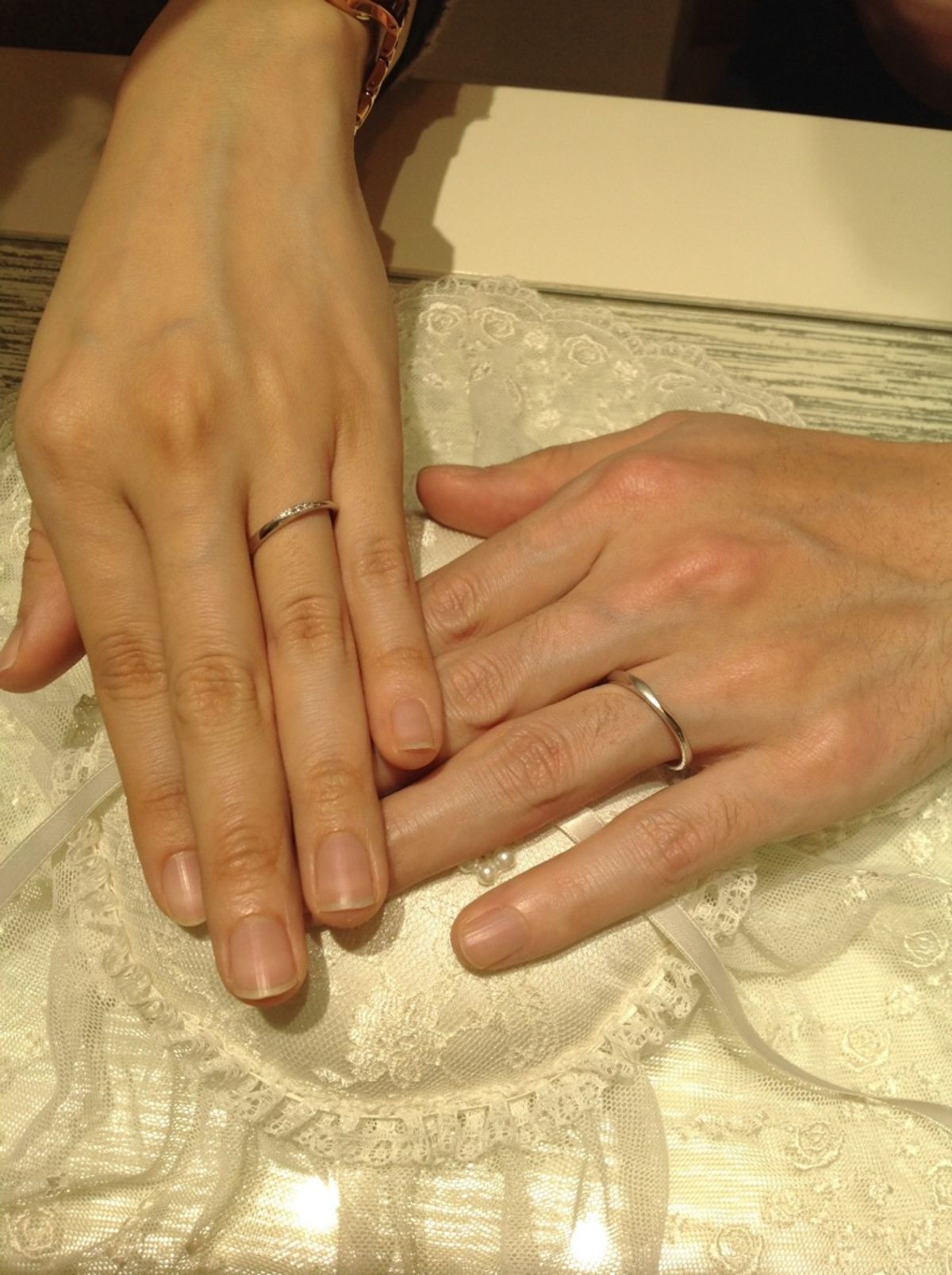 T.S 様【TRECENTI(トレセンテ)】細身のリングがきれい｜ 結婚指輪・婚約指輪の口コミならRingraph