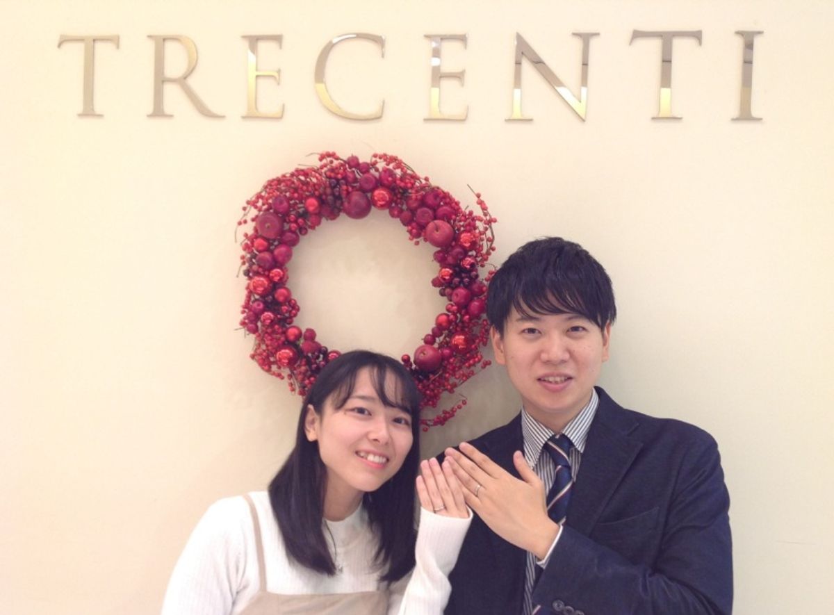 Y.Y様M.C様【TRECENTI(トレセンテ)】色んな相談にのってもらい納得できる…｜ 結婚指輪・婚約指輪の口コミならRingraph