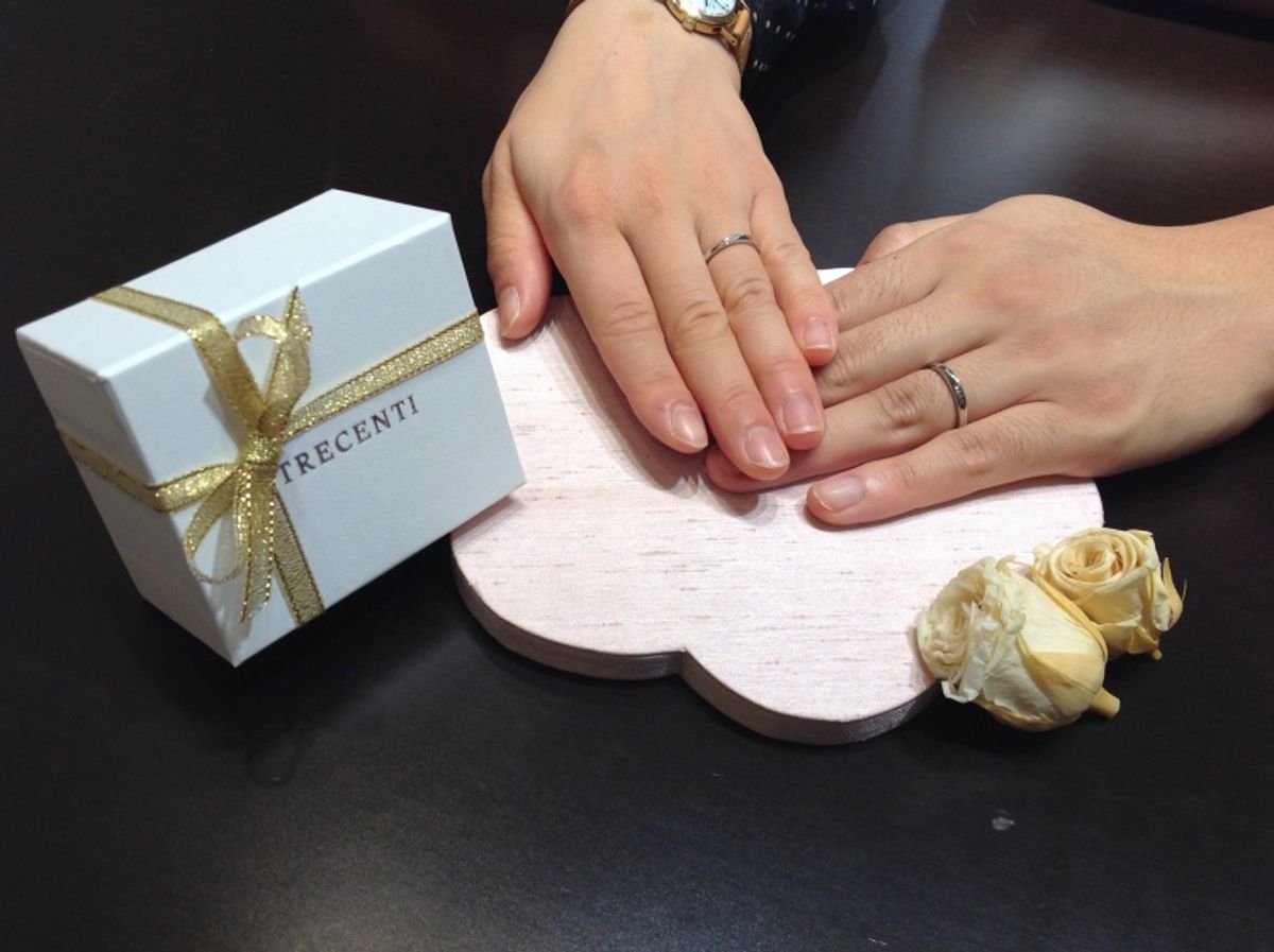 【S様S様】受け取りに来るのが楽しみです。TRECENTI(トレセンテ)｜Ringraph(リングラフ)