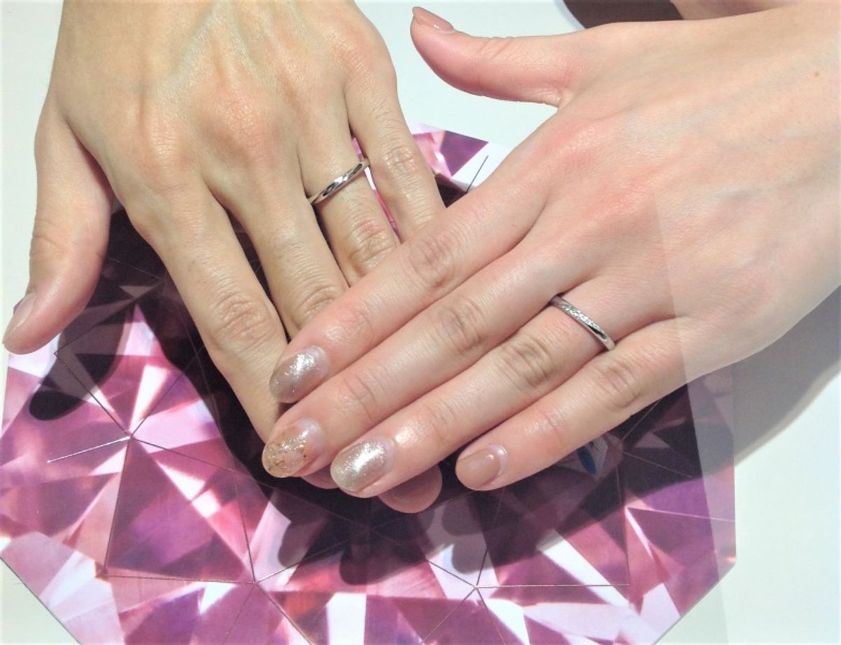 【H様♡H様】素敵な指輪が見つかりましたTRECENTI(トレセンテ)｜Ringraph(リングラフ)