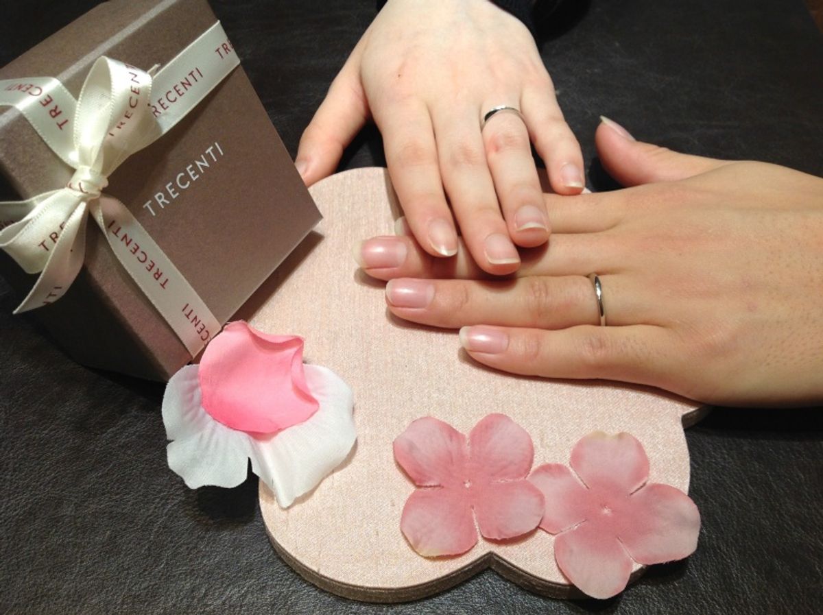 T様&K様【TRECENTI(トレセンテ)】トレセンテを選んで良かったです♪｜ 結婚指輪・婚約指輪の口コミならRingraph