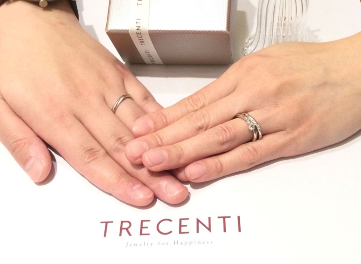 H様・N様【TRECENTI(トレセンテ)】デザインや質も満足し、楽しく指輪選び…｜ 結婚指輪・婚約指輪の口コミならRingraph