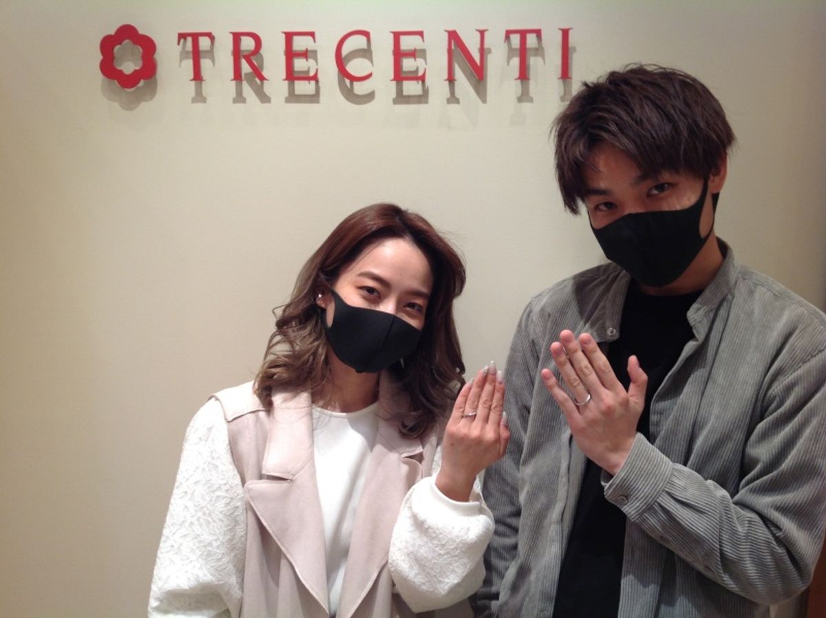 I.Y様＆T.R様【TRECENTI(トレセンテ)】とても楽しい時間でした♡ありがとう…｜ 結婚指輪・婚約指輪の口コミならRingraph