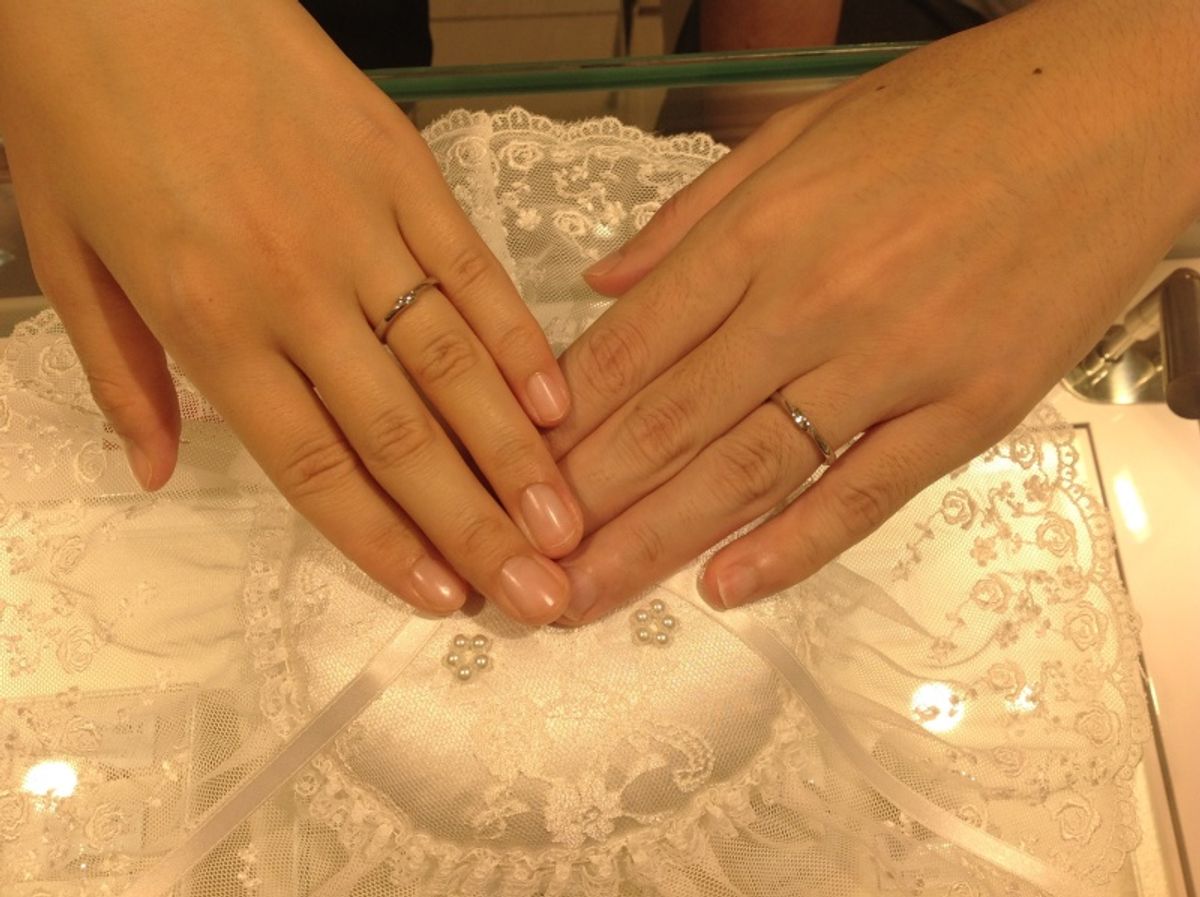 U様♡A様【TRECENTI(トレセンテ)】ブライダルカウンターにてお店を紹介され…｜ 結婚指輪・婚約指輪の口コミならRingraph