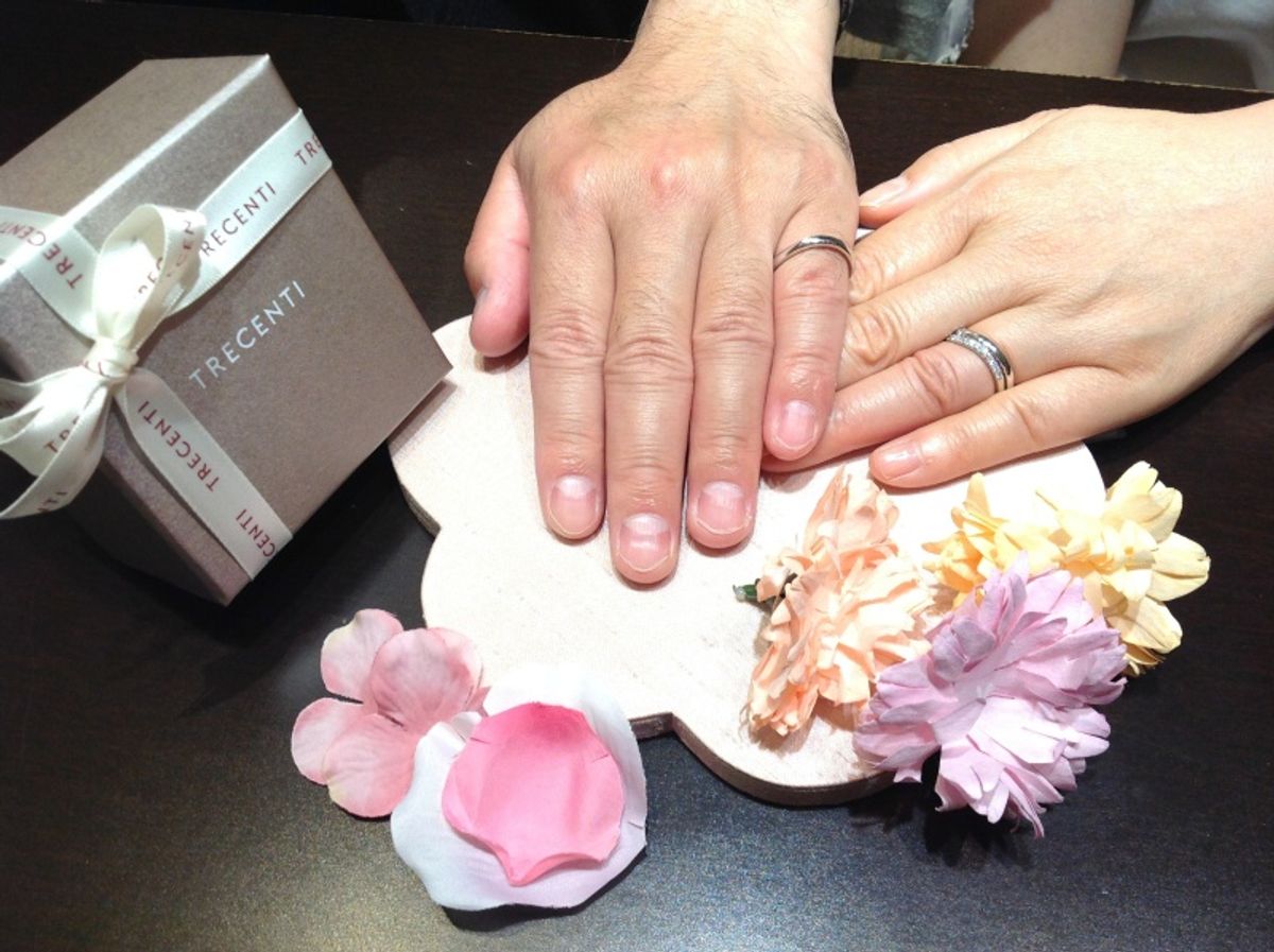 Y様.S様【TRECENTI(トレセンテ)】可愛いリングが見つかりました！｜ 結婚指輪・婚約指輪の口コミならRingraph
