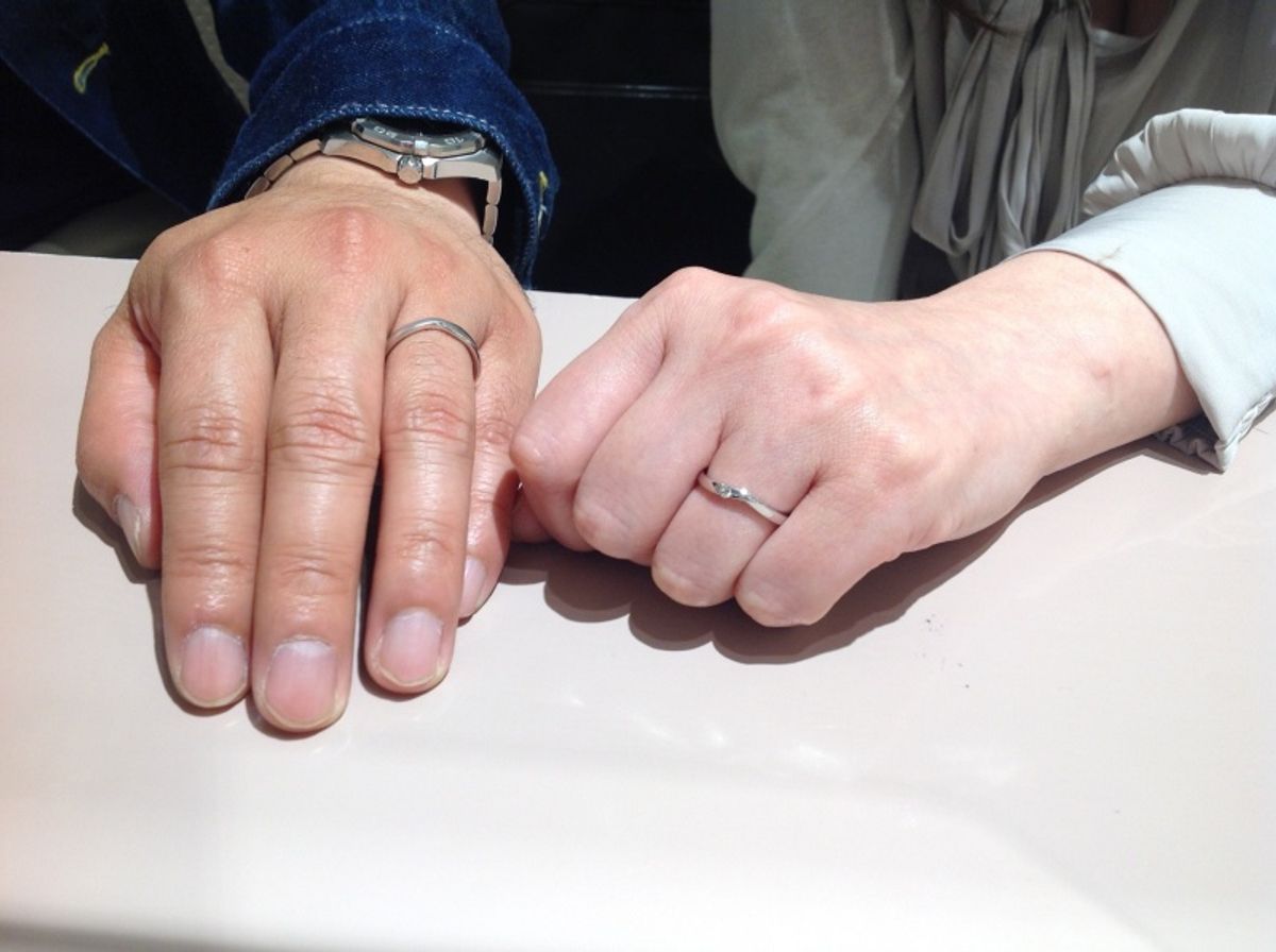 N&Y様【TRECENTI(トレセンテ)】最高な運気の日に｜ 結婚指輪・婚約指輪の口コミならRingraph