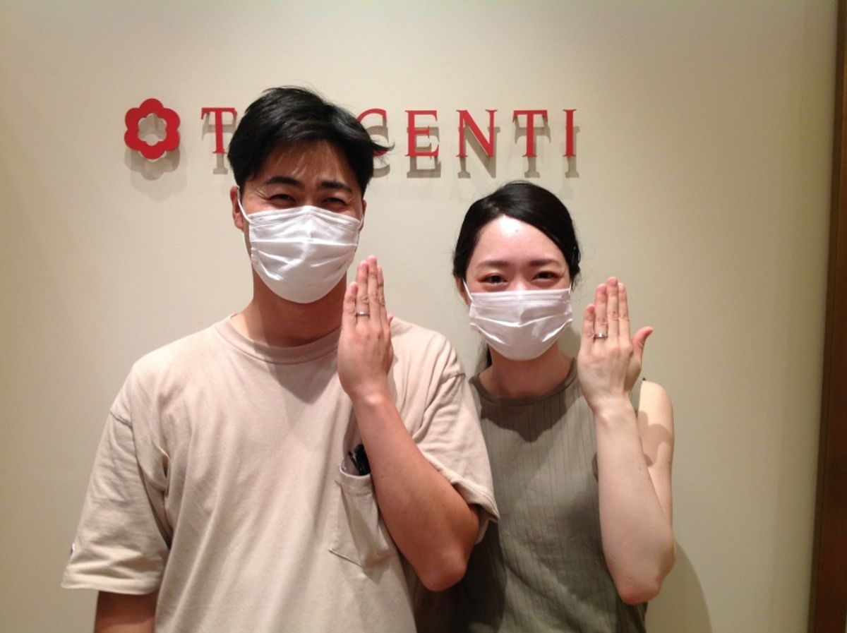 I.Y様・K.M様【TRECENTI(トレセンテ)】ありがとうございます！｜ 結婚指輪・婚約指輪の口コミならRingraph