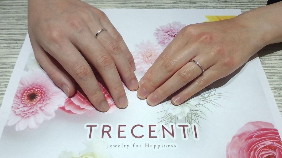 A様&M様【TRECENTI(トレセンテ)】いい指輪が見つかりました！｜ 結婚指輪・婚約指輪の口コミならRingraph