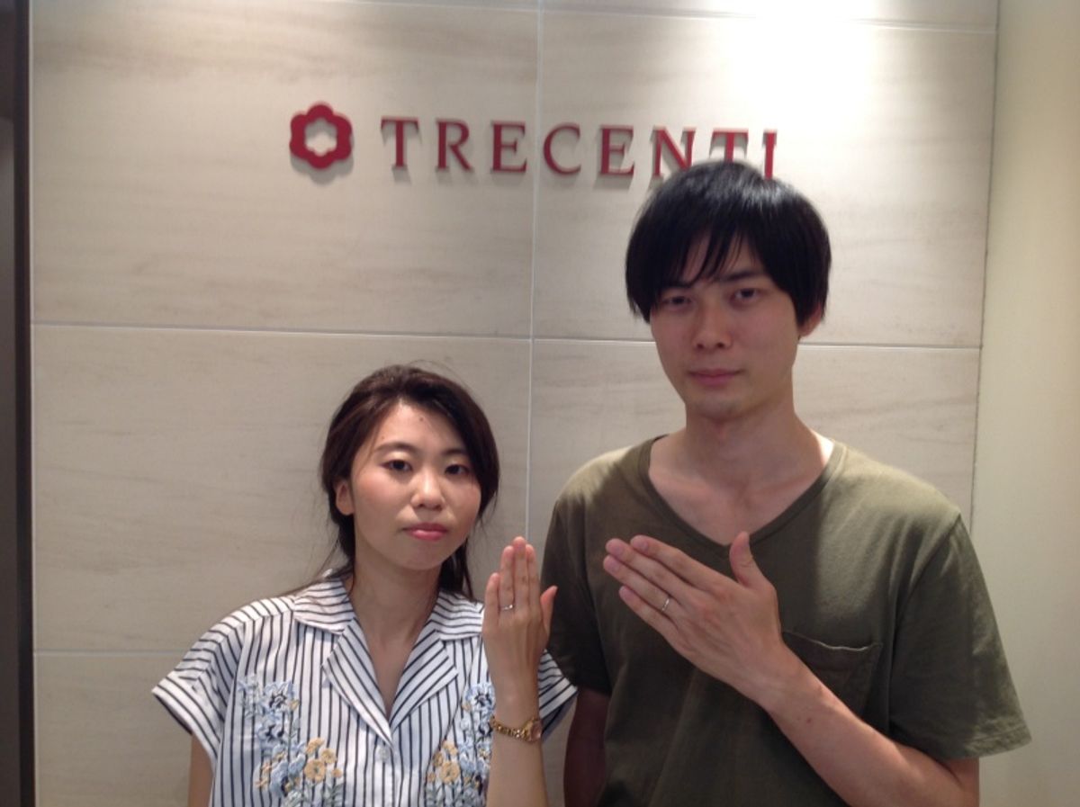 【K.N様 R.O様】素敵な指輪と出会うことができました！！TRECENTI(トレセンテ)｜Ringraph(リングラフ)