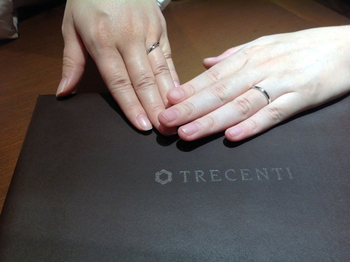 【T.H様＆M.E様】「双子ダイヤモンド」TRECENTI(トレセンテ)｜Ringraph(リングラフ)